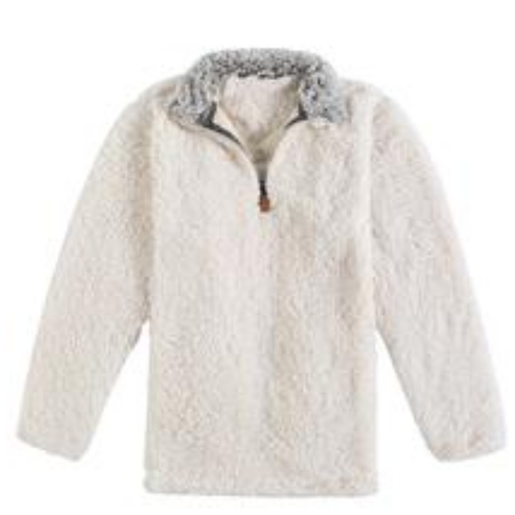 Katydid | Tops | Nwt Sherpa Fleece Pullover Jacket Cream Mdxxl Western ...